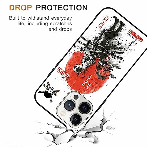 2 Pack Cool Phone Case for iPhone 13 Pro Max Case Silicone 6.7",Japanese Anime Cartoon Characters Print for Men Boys Women Girls, Manga Comics Pattern Design, Soft TPU Funda Cases for iPhone13 Pro Max