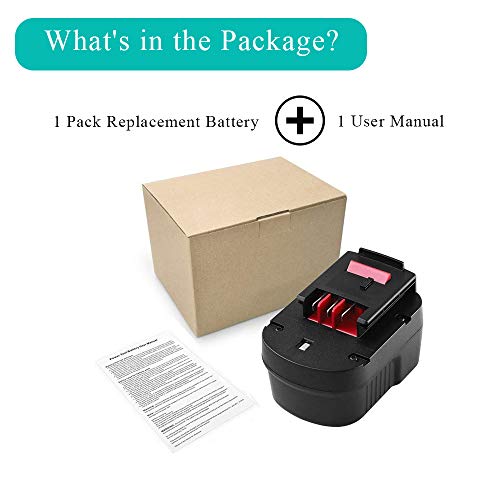 3.6Ah HPB14 Replacement Battery Compatible with Black and Decker 14.4V Battery Firestorm FSB14 FS140BX 499936-34 499936-35 A14 A144EX A1714 BD1444L HPD14K-2 Cordless Power Tool