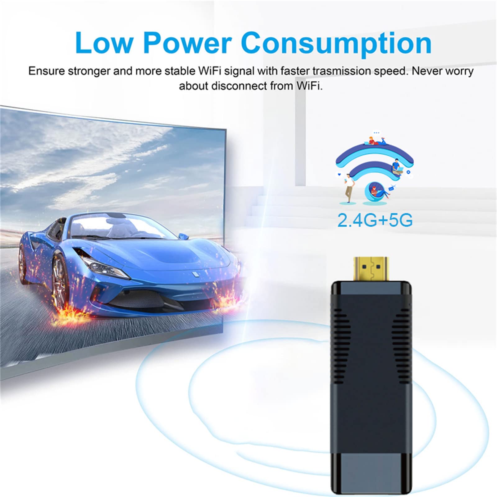 Smart TV Stick S96 Stick Android TV Box AllWinner H313 2.4G/5G WiFi Android 10.0 Top Box Bluetooth Voice Remote Control fire Stick tv 4k (2GB+16GB)