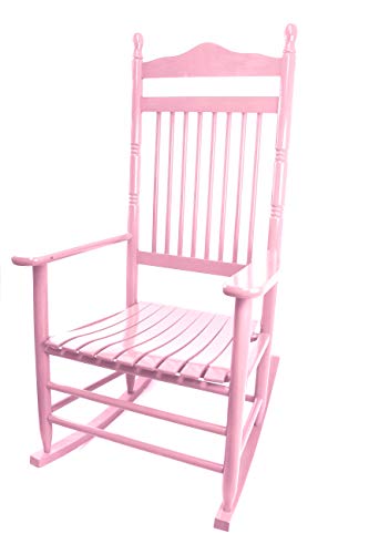 Dixie Seating Calabash Wood Rocking Chair No. 467SRTA Coastal Pink