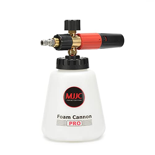 MJJC Foam Cannon with 1/4 Inch Quick Connector Adjustable Snow Foam Lance Thick Foam also Fit for Karcher K1700 K1800 (Pro)