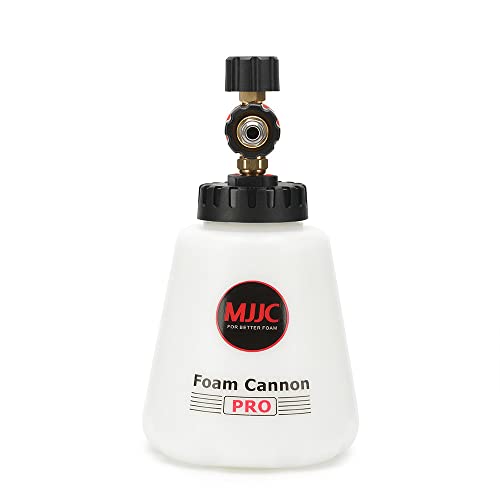 MJJC Foam Cannon with 1/4 Inch Quick Connector Adjustable Snow Foam Lance Thick Foam also Fit for Karcher K1700 K1800 (Pro)
