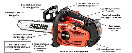 Echo CS-355T Top Handle 16" Chain Saw Orange/Black