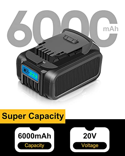 Compatible with Dewalt 20V Battery and Charger Combo 1Pack Replacement for Dewalt 20V Battery Charger DCB112 Fit for Dewalt 12V/20V Battery and 20V Tools