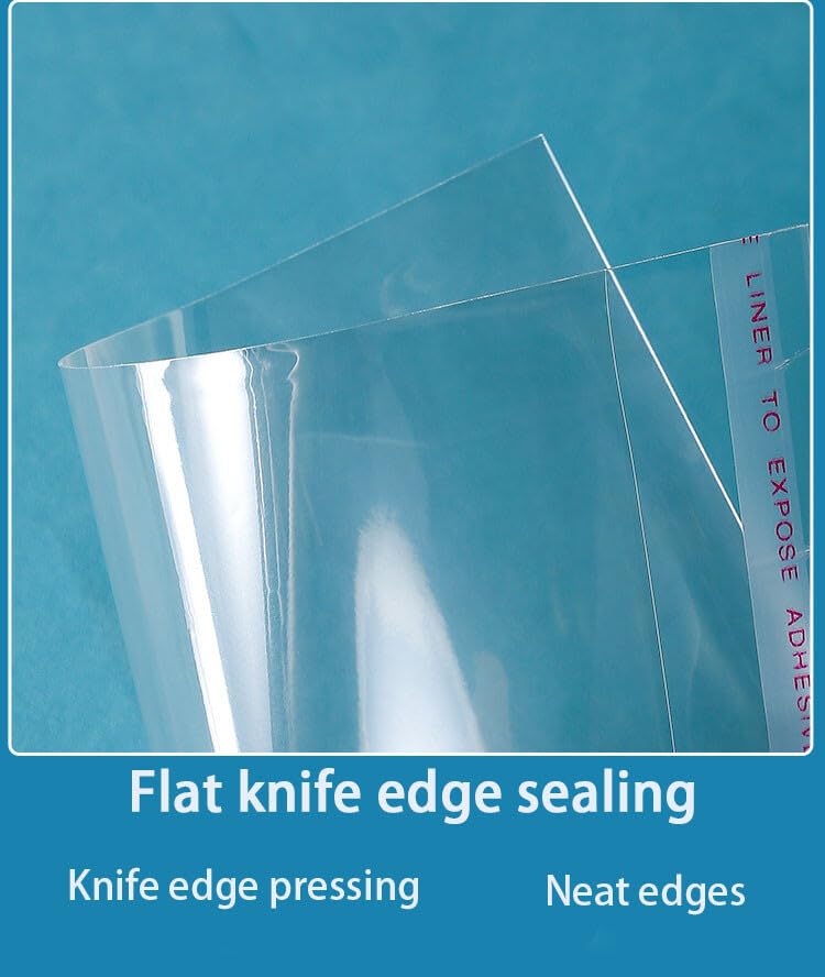 Versatile Clear Cello Bags - Perfect for Shirt Packaging and Clothing Sales - 100 Count 10x13 Inches
