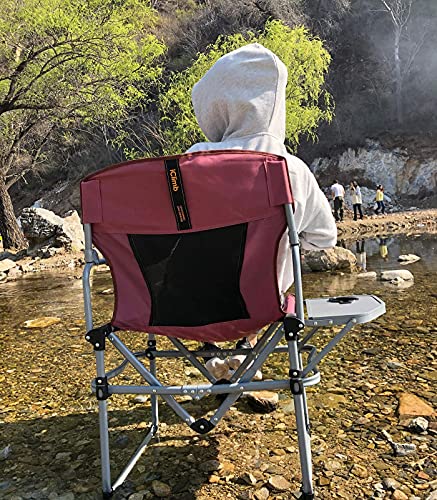 iClimb 1 Padded Rocking Folding Chair and 1 Heavy Duty Compact Folding Chair and 1 Folding Square Table Bundle for Two Person Camping Patio Porch Backyard Lawn Garden Balcony Indoor Outdoor