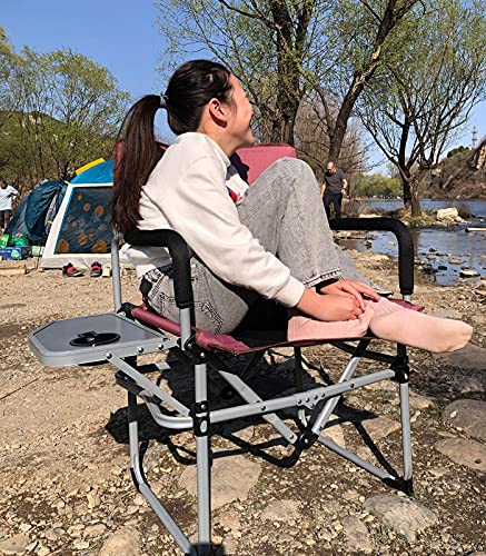 iClimb 1 Padded Rocking Folding Chair and 1 Heavy Duty Compact Folding Chair and 1 Folding Square Table Bundle for Two Person Camping Patio Porch Backyard Lawn Garden Balcony Indoor Outdoor