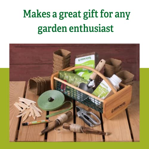 Gardeners Supply Company Large Garden Hod Harvest Basket | Versatile Gardening Fruits & Vegetables Gathering Basket | Natural Smooth Pine - Maple Frame & Coated Mesh | Easy to use - 9"L x 11"W x 11"H