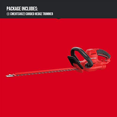 CRAFTSMAN Hedge Trimmer with POWERSAW, 3.8-Amp, 22-Inch (CMEHTS8022)