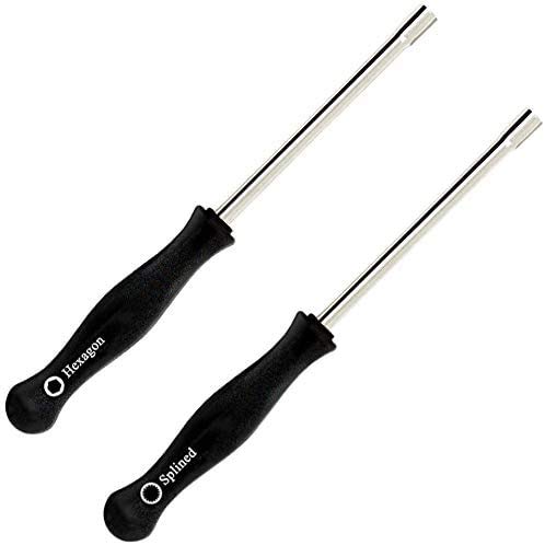 Huswell Carburetor Adjustment Tool Carburator Adjusting Kit for 2-Cycle Small Engine Poulan Husqvarna STIHL Echo Trimmer Weedeater Chainsaw (Splined+Hexagon)