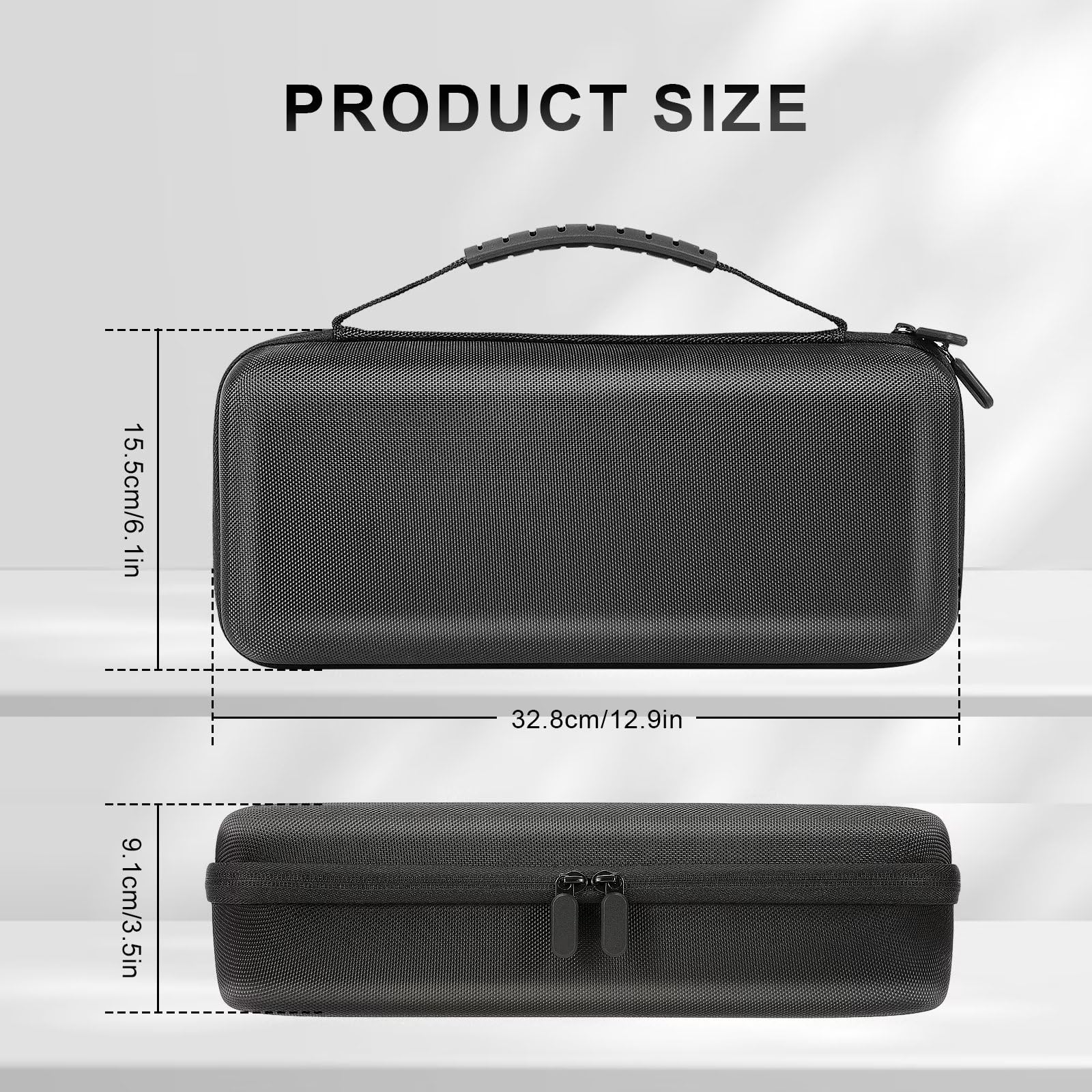 Gepicest Carrying Case for Steam Deck Rog Ally Switch Oled Hori Split Pad Pro Handheld Console Gaming Accessories Dock Station AC Charger Large Travel Portable Game Case Black