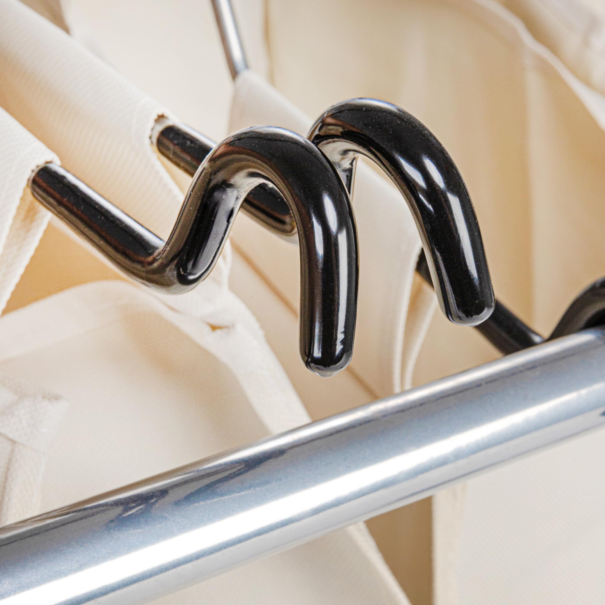 Household Essentials Four Bag Laundry Sorter, Chrome Finish