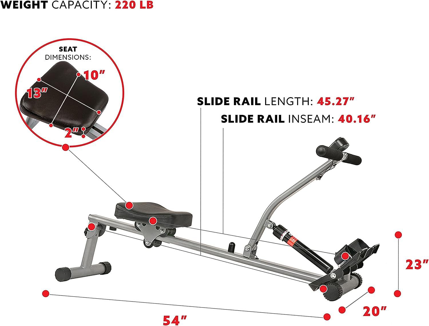 Adjustable Resistance Rowing Machine - Enhance Your Workout with Precision