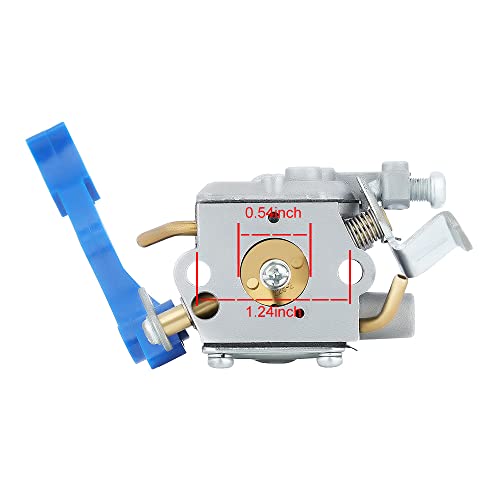 Yermax C1Q-W37 Carburetor with 545112101 Filter for Husqvarna 125B 125BX 125BVX Handheld Leaf Blower Jonsered B2126 BV2126 Replace 545081811 590460102 & 581798001