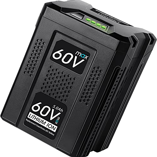 【Upgrade】 DSANKE 60V 5.0Ah Lithium Ion Replacement Battery for Greenworks Pro 60V Battery LB60A03 LB60A02 LB60A00 Cordless Power Tool Battery