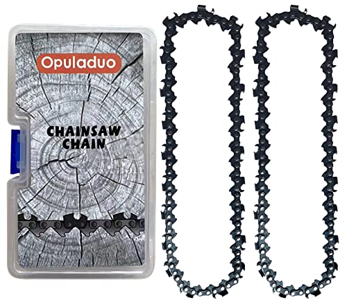 Opuladuo 2PC 6 Inch Chainsaw Chain, Replacement Chain for BLACK+DECKER Alligator Lopper LLP120, LLP120B, LP1000, NLP1800 Chain Saw - 1/4" - .050" - 42 DL