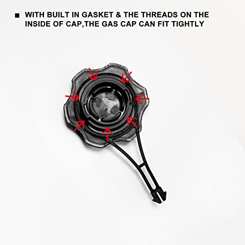 Lawn Mower Gas Cap 594061 Replacement, Gas Fuel Tank Cap Compatible with B&S 675EXi 725EXi Engines, Gas Cap Replacement for Toro Craftsman Troy-Bilt Mower