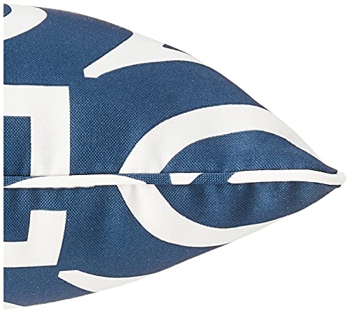 Pillow Perfect Outdoor/Indoor Carmody Navy Lumbar Pillows, 2 Count (Pack of 1), Blue
