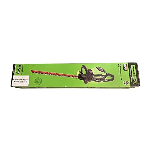 Greenwork Pro 60-Volt Max 26-in Dual Cordless Electric Hedge Trimmer (Bare Tool Only, Battery and Charger Not Included)