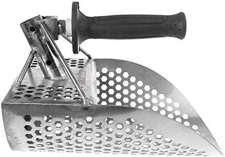 YtotY Beach Sand Scoop with Handle, Metal Detecting Tool,Beach Underwater Treasure Hunting, Stainless Steel Water Metal Detecting Tool Digging Shovel Fast Sifting Metal Detector…