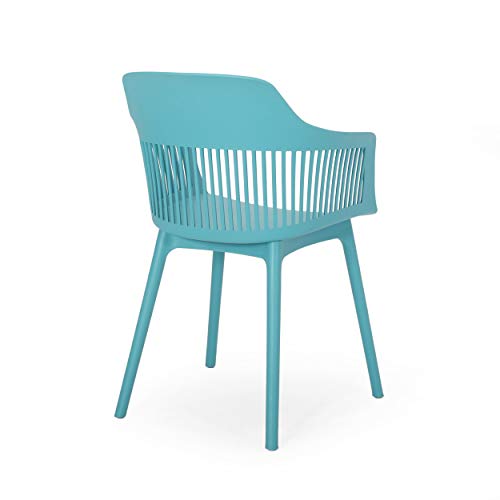 Christopher Knight Home Ladonna Outdoor Dining Chair (Set of 2), Teal