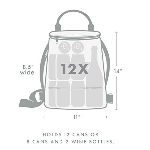 Corkcicle EOLA Cooler Backpack, Waterproof and Leak Proof Insulated Bag, Perfect for Wine, Beer, and Ice Packs, Seafoam