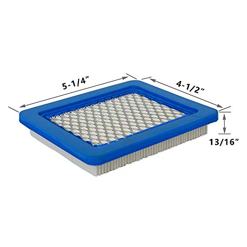 HEYZLASS 10 Pack 491588S Air Filter, Compatible with Briggs Stratton 491588 4915885 Flat OEM Air Cleaner Cartridge, Lawn Mower Air Filter