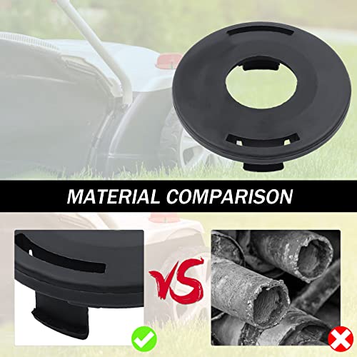 Adefol String Trimmer Replacement Parts Head Spool and Cover Cap 6pcs Kit for STIHL FS44 FS80 FS85 FS100 FS110 FS120 FS130 FS200 with Spring, Line Feed Eyelet Accessories