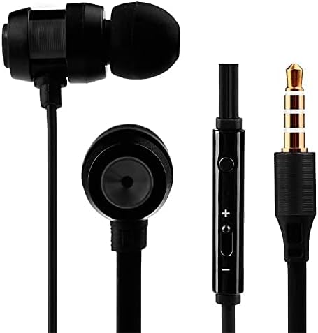 Yadesign Wired Earbuds with Microphone 2 Pack Ear Buds in Ear Headphones Bass Earphones with Mic and Volume Control(2 Pack Black Blue)