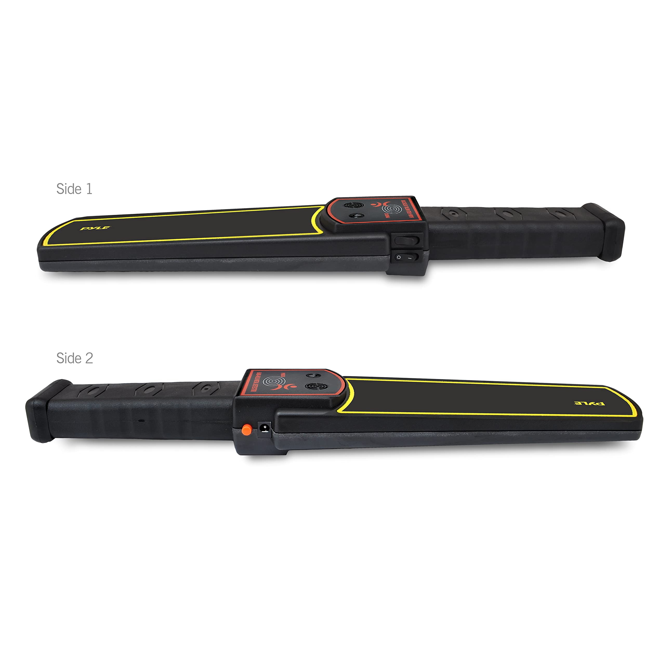Pyle PMD38 Portable Battery Operated Super w/Adjustable Sensitivity Scan Handheld Metal Detector Wand Security Scanner, Black