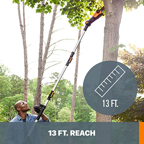 WORX WG349 20V Power Share 8" Pole Saw with Auto Tension
