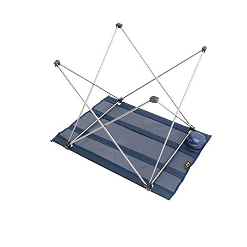 DOUBAO Folding Iron Rod Camping Picnic Table Portable Dining Tea Desk Outdoor Camping Barbecue Picnic Gear with Storage Bag