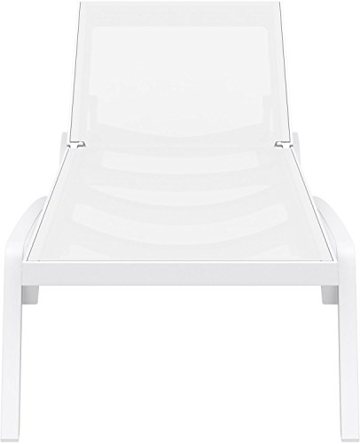 compamia pacific sling chaise lounge in white (set of 2)
