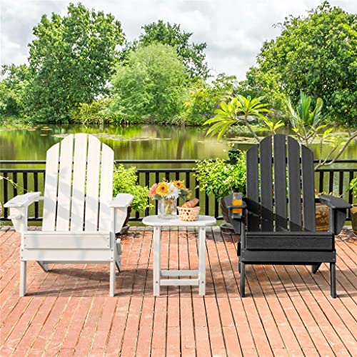 WYFDP Folding Chair Cup Holder Yard Black