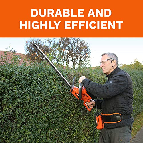 Redback 40V Hedge Trimmer Cordless Bush Trimmer with 1300 RPM Maneuverable 40V Battery Operated Hedge Trimmer Gardening Tools for Cutting and Pruning Shrubs W/ 2Ah Battery Charger