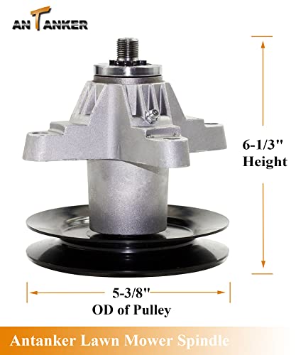 Antanker 618-04126 918-04126 Spindle Assembly 618-04125A, 918-04126A, 918-04126B, 918-04125, 918-04125A, 918-04125B Replace for MTD Cub C adet Troy Bilt RZT50 LT1050 with 50" Deck Lawn Mower 1120370