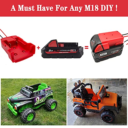M18 Power Wheels Adapter M18 Battery Adapter for Milwaukee M18 Battery Adapter