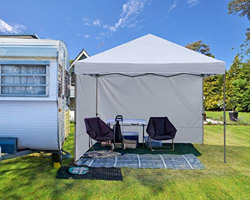 ABCCANOPY Outdoor Easy Pop up Canopy Tent with 2 Sun Wall 10x10, White