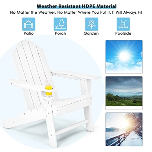 WYFDP 4 Piece Patio Dining Chairs Stackable Removable Cushioned Garden Patio
