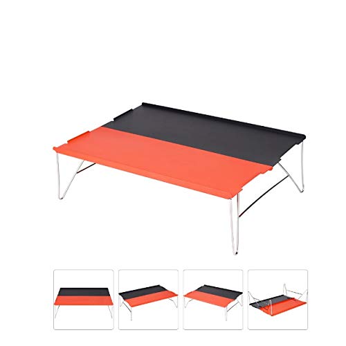 DOUBAO Outdoor Mini Aluminum Folding Table Folding Picnic Camping Table Portable Easy to Store Light Outdoor