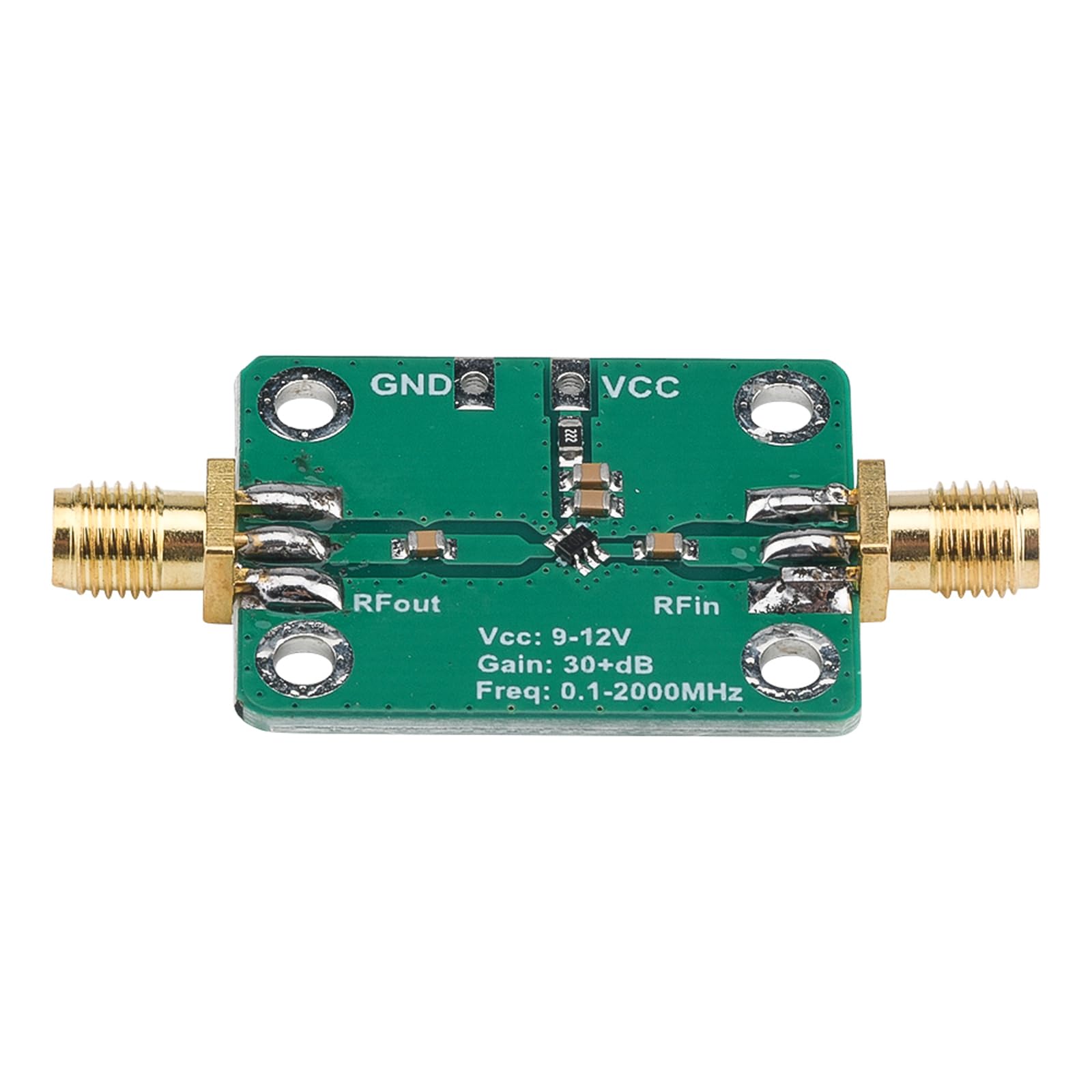 FORIOT 9-12V Radio Frequency Wideband Amplifier Low Noise Amplifier LNA 0.1-2000MHz Gain 32dB