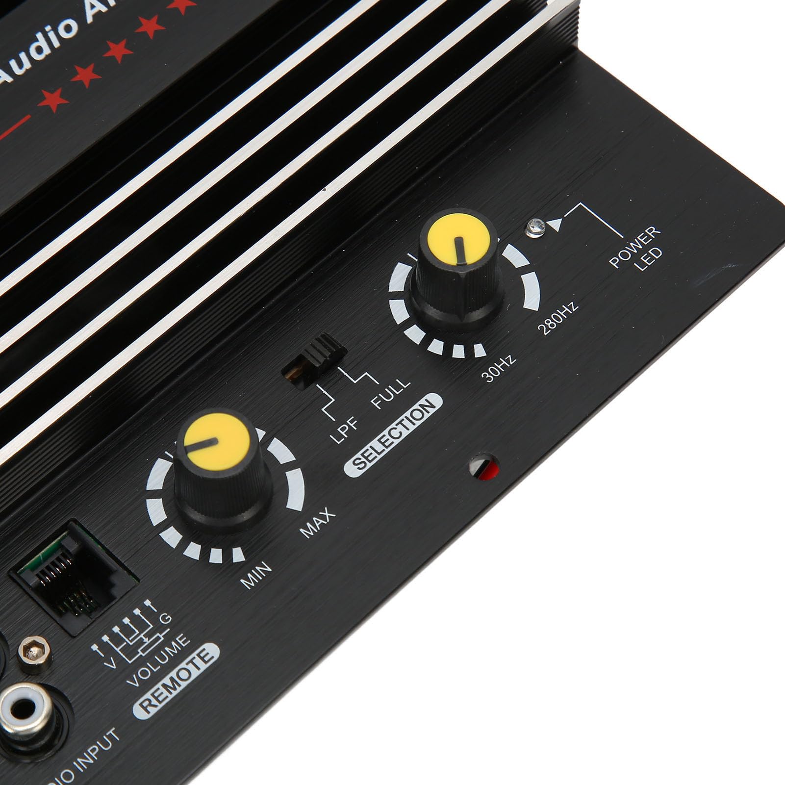 Car Audio Power Amplifier Board, 12V 1800W Mono High Power Bass Subwoofer Amp with Dissipation Panel, Automotive Amplifier for Car Speaker Modification