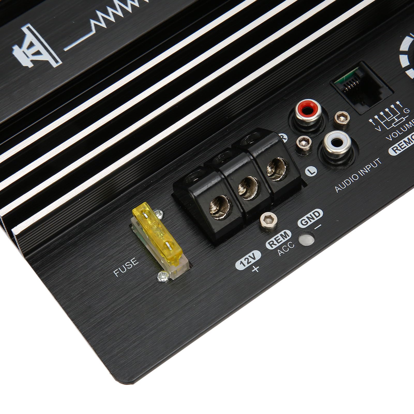 Car Audio Power Amplifier Board, 12V 1800W Mono High Power Bass Subwoofer Amp with Dissipation Panel, Automotive Amplifier for Car Speaker Modification
