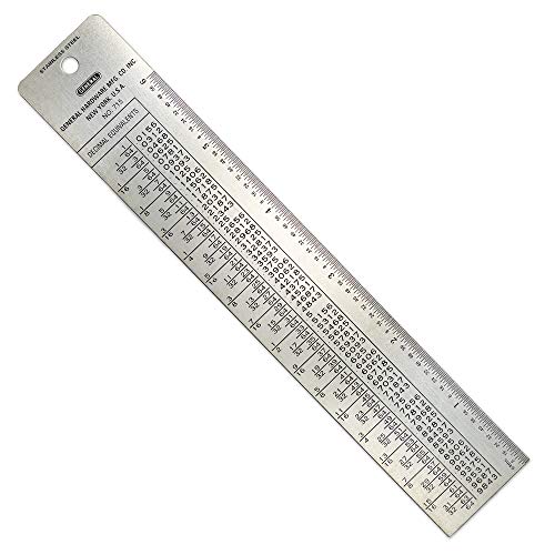 General Tools 715 Tap and Drill Reference Table