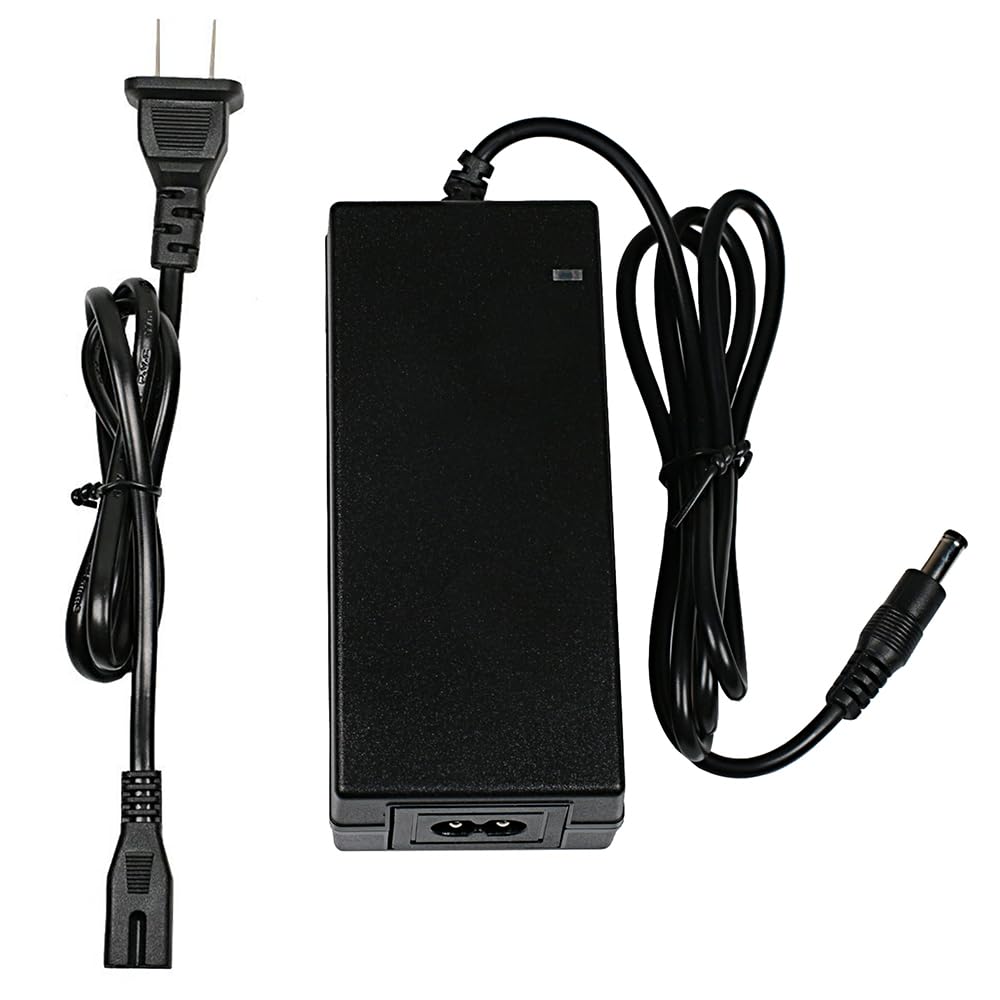 Jucuwe 42V 2A DC Male Power Adapter for 36V Electric Bike Lithium Battery Charger,Escooter Ebike Battery Charger Connector Diameter 5.5mm, 2.1mm