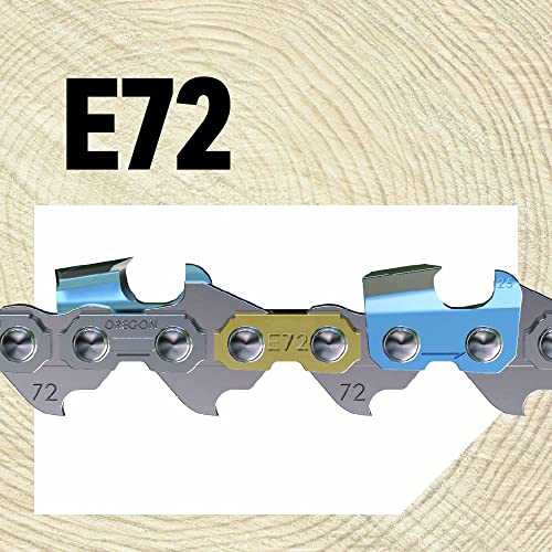 Oregon E72 PowerCut Replacement Chainsaw Chain for 20-Inch Guide Bars, 72 Drive Links, Pitch: 3/8" Low Vibration, .050" Gauge