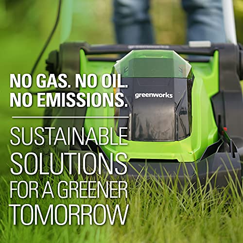 Greenworks 40V 17" (2-In-1) Push Lawn Mower, 4.0Ah Battery and Charger Included