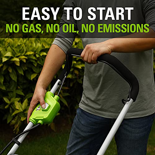 Greenworks 40V 17" (2-In-1) Push Lawn Mower, 4.0Ah Battery and Charger Included