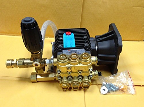 Comet ZWD 4040G Pressure Washer Pump 4 GPM 4000 PSI For 1" Hollow Shaft Engines (Fully Plumbed with Unloader External Bypass)