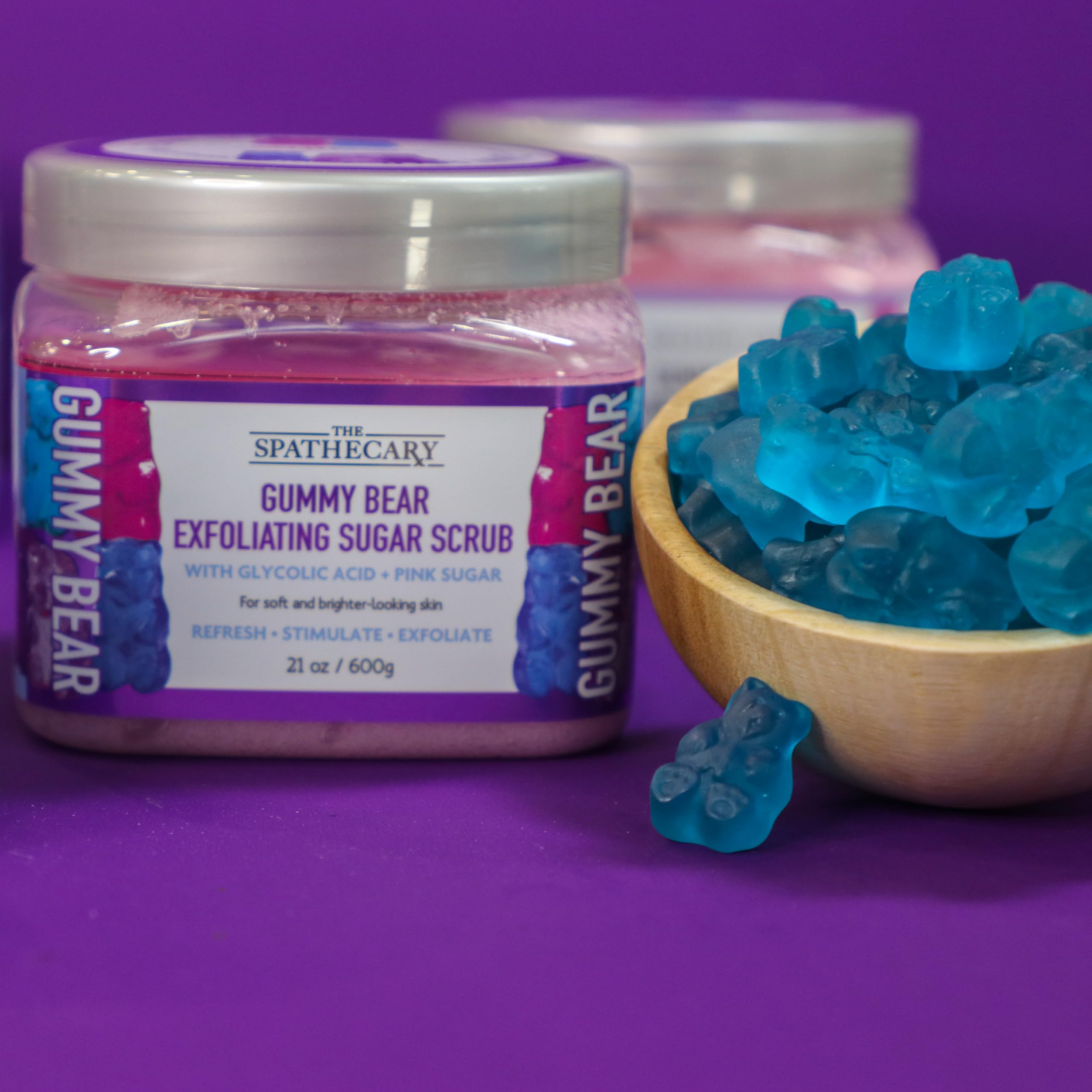 The Spathecary Body Scrub, Exfoliating-Nourishing-Refreshing-Smoothing Body Care 21 oz. (21 oz, Gummy Bear)